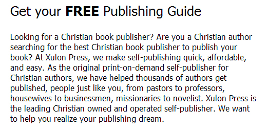 FREE Christian Self Publishing Guide